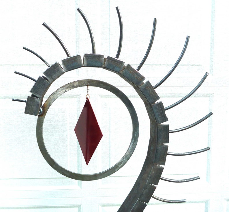 Outdoor Abstract Rock and Metal Scultpure Yard Art or - Etsy