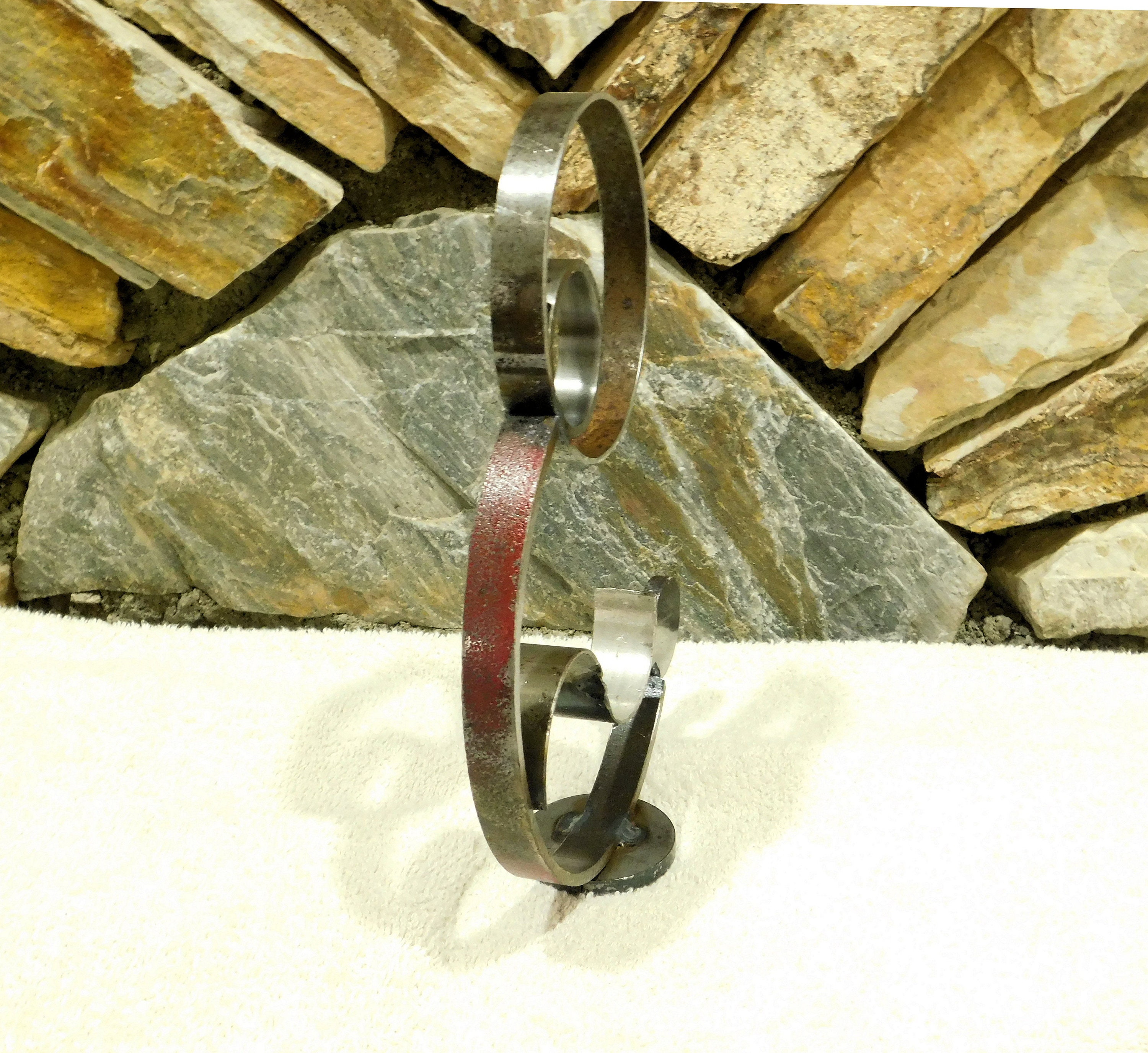 Modern Abstract metal ring sculpture | Etsy