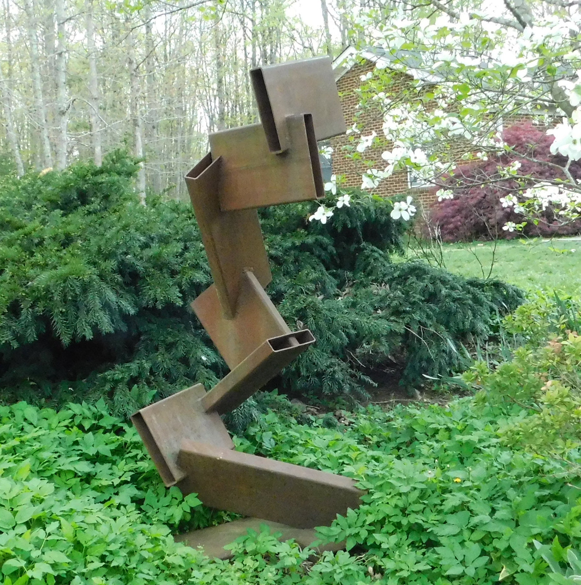 Large Outdoor Abstract Metal Sculpture, Yard Art or Interior Art - Etsy