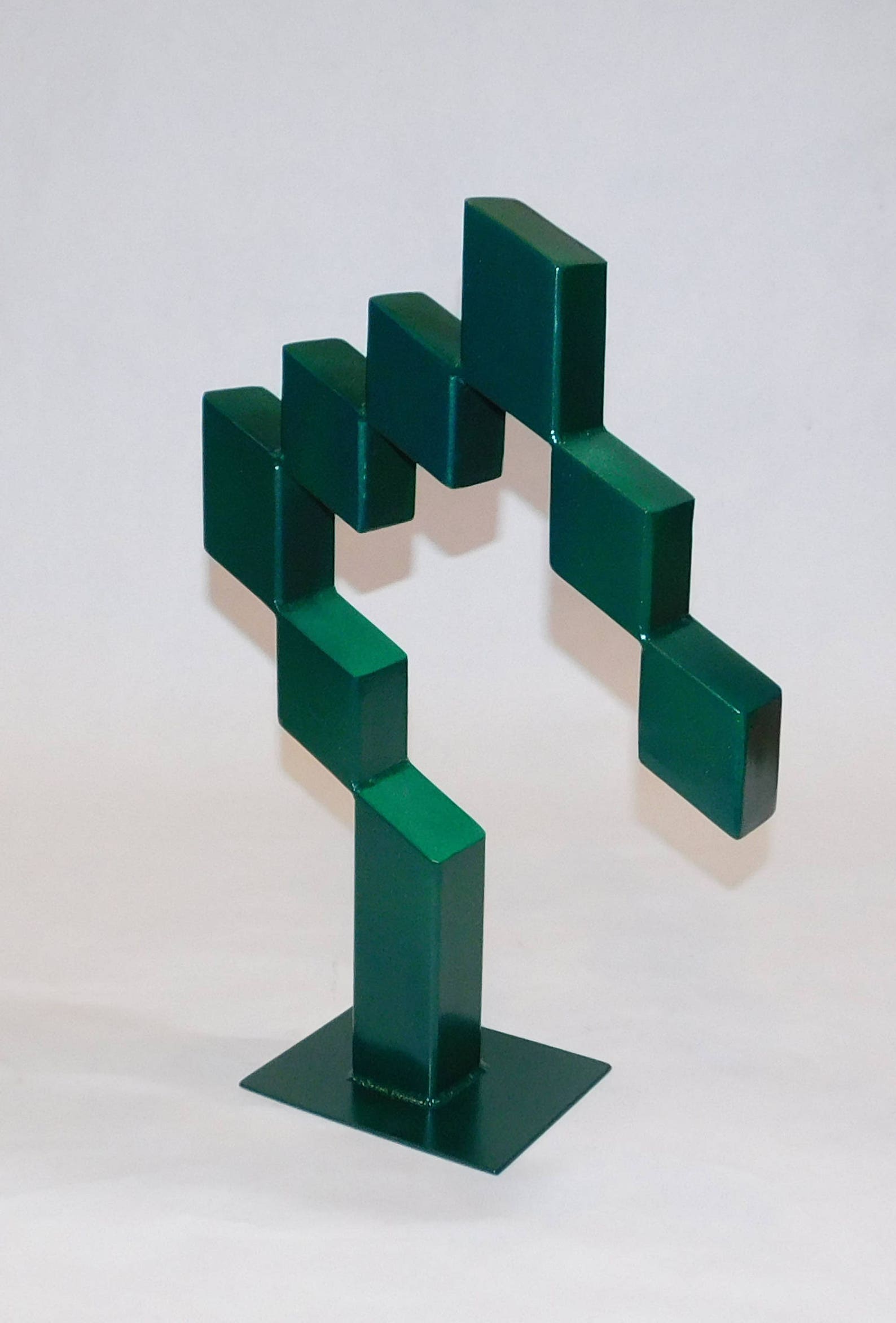 Modern or Industrial Looking Square Metal Tube Art Sculpture | Etsy