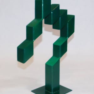 Modern or Industrial Looking Square Metal Tube Art Sculpture - Etsy