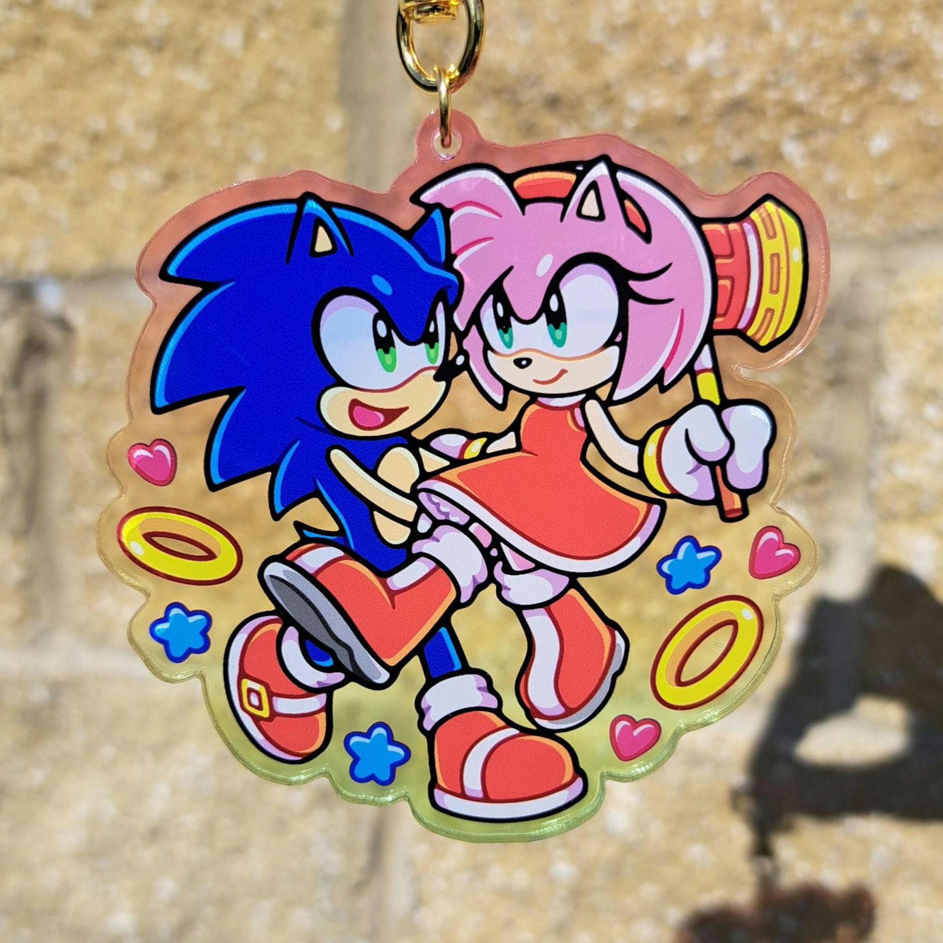 3.2" Sonic Pairs Double Sided Acrylic Keychains - Etsy