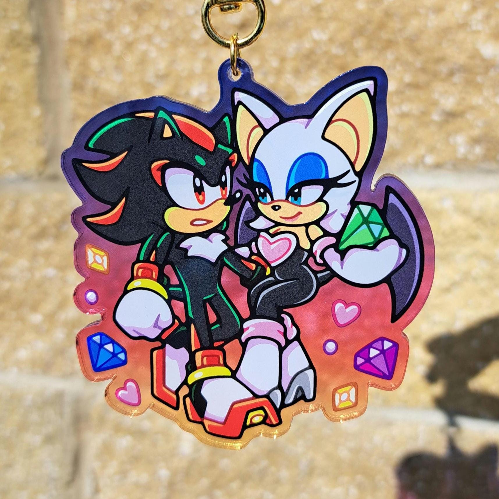 3.2" Sonic Pairs Double Sided Acrylic Keychains - Etsy