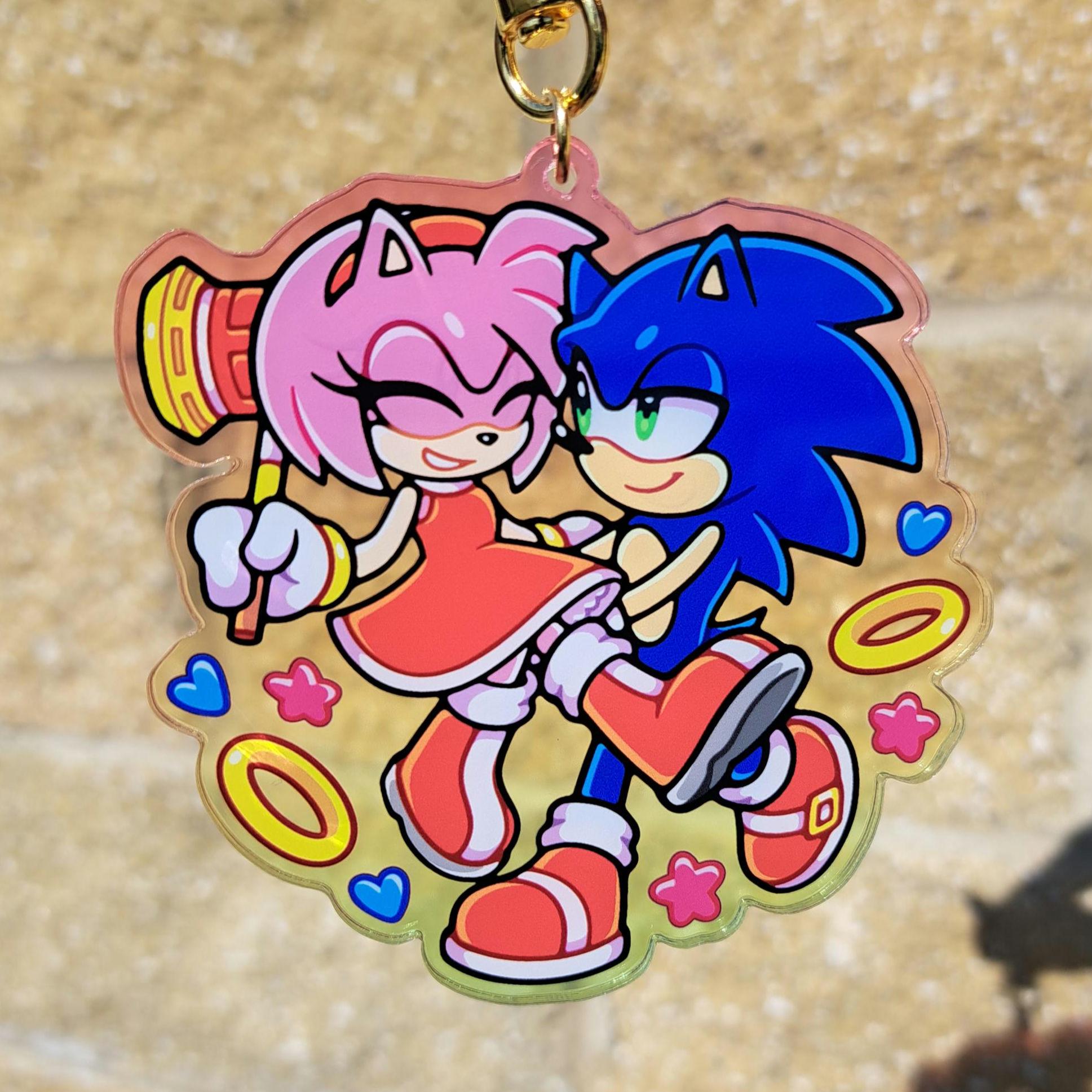 3.2" Sonic Pairs Double Sided Acrylic Keychains - Etsy