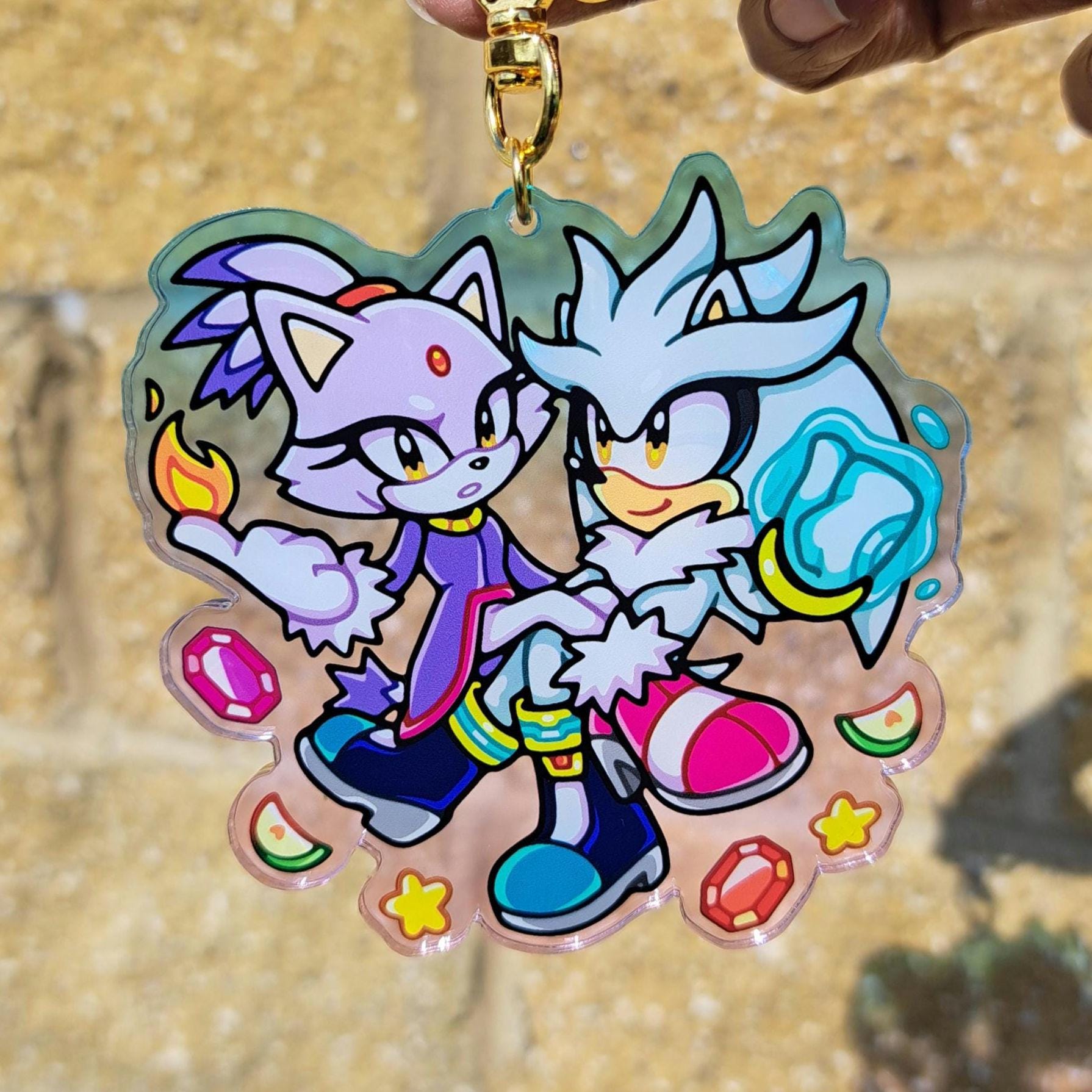 3.2" Sonic Pairs Double Sided Acrylic Keychains - Etsy