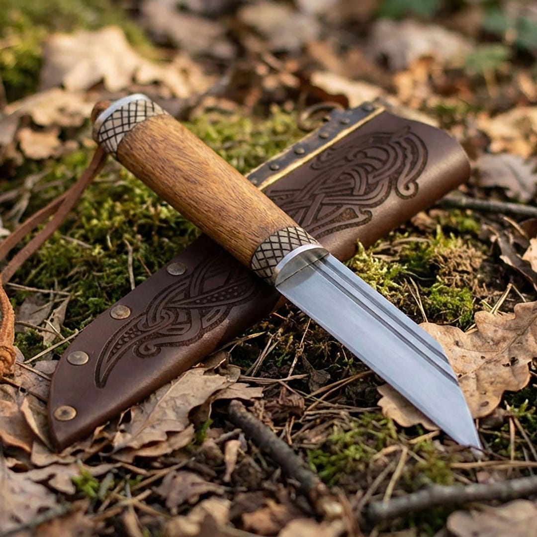 Fjord Forge Huntsman’s Hadseax – Hand Forged Viking Seax Knife, Carbon ...