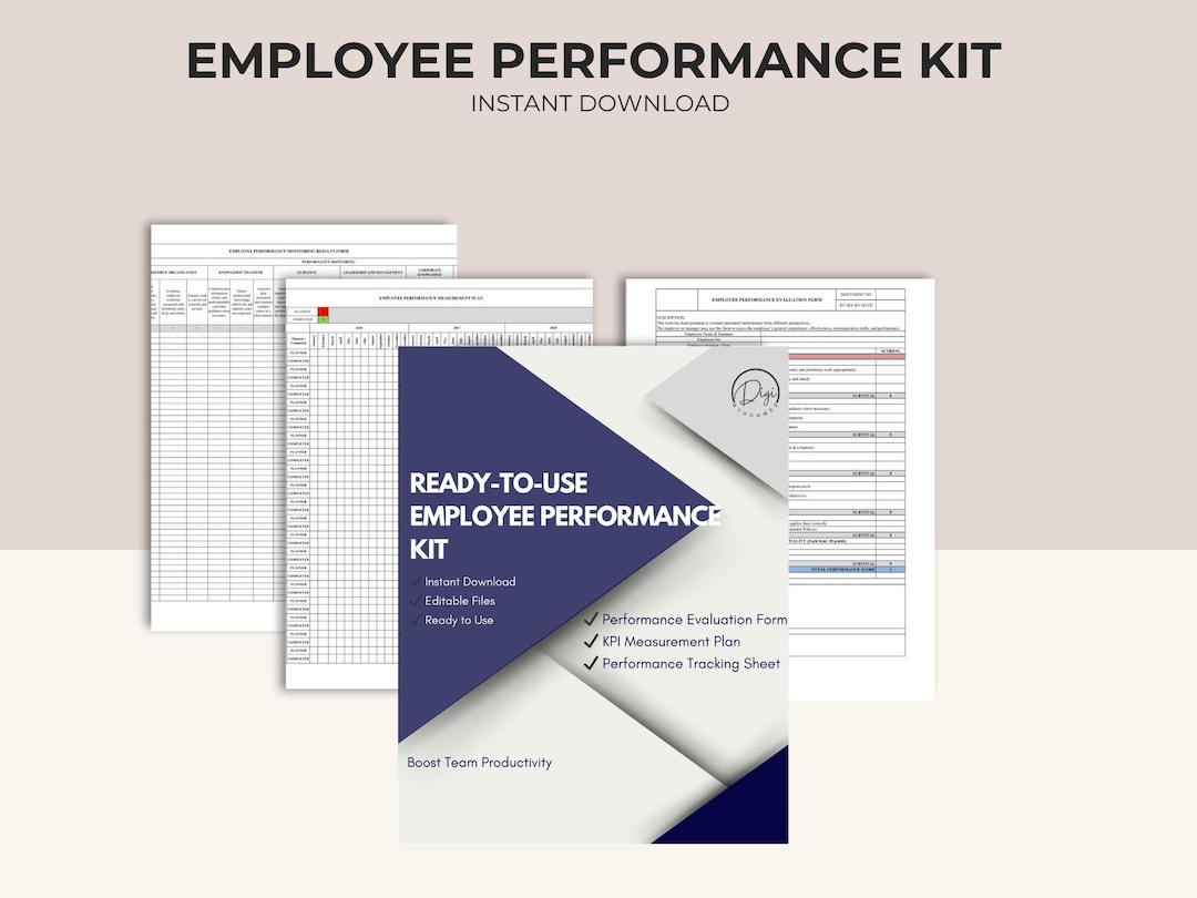 Employee Performance Dashboard, KPI Tracker, Employee Evaluation Form ...