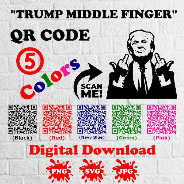 Middle Finger Qr Code - Etsy