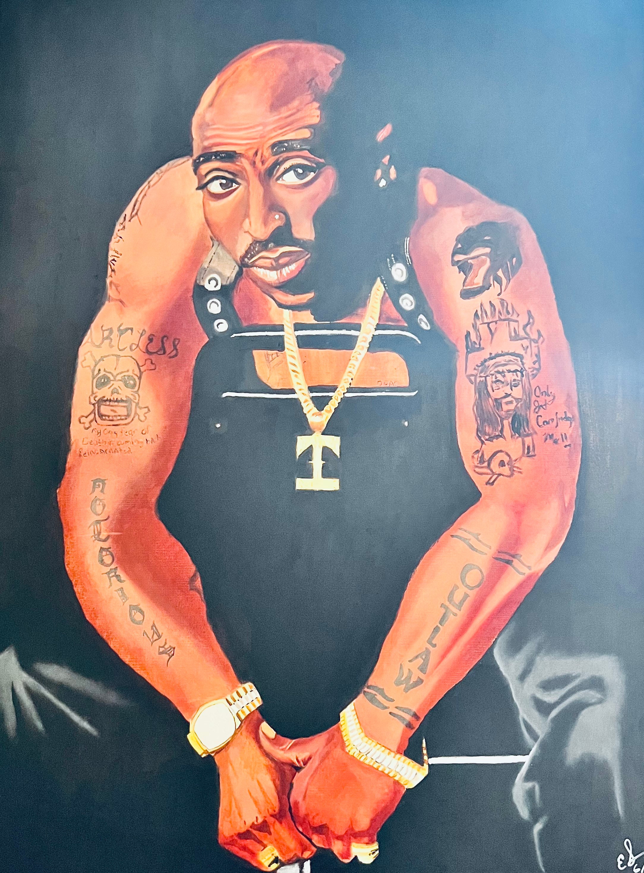 Tupac Oil Painting