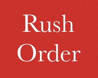 Rush Order - Etsy
