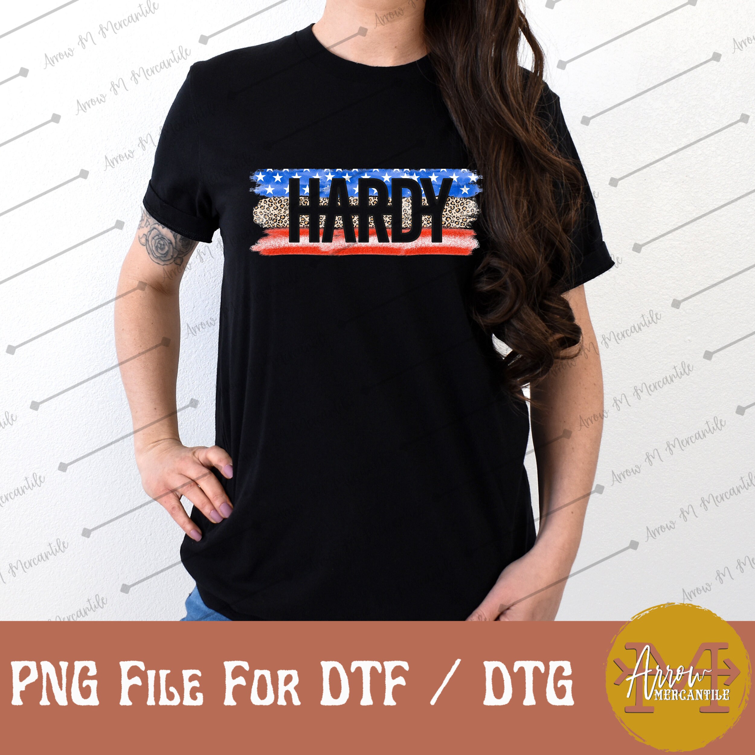 Patriotic Hardy American Flag Leopard Western PNG for Sublimation and ...