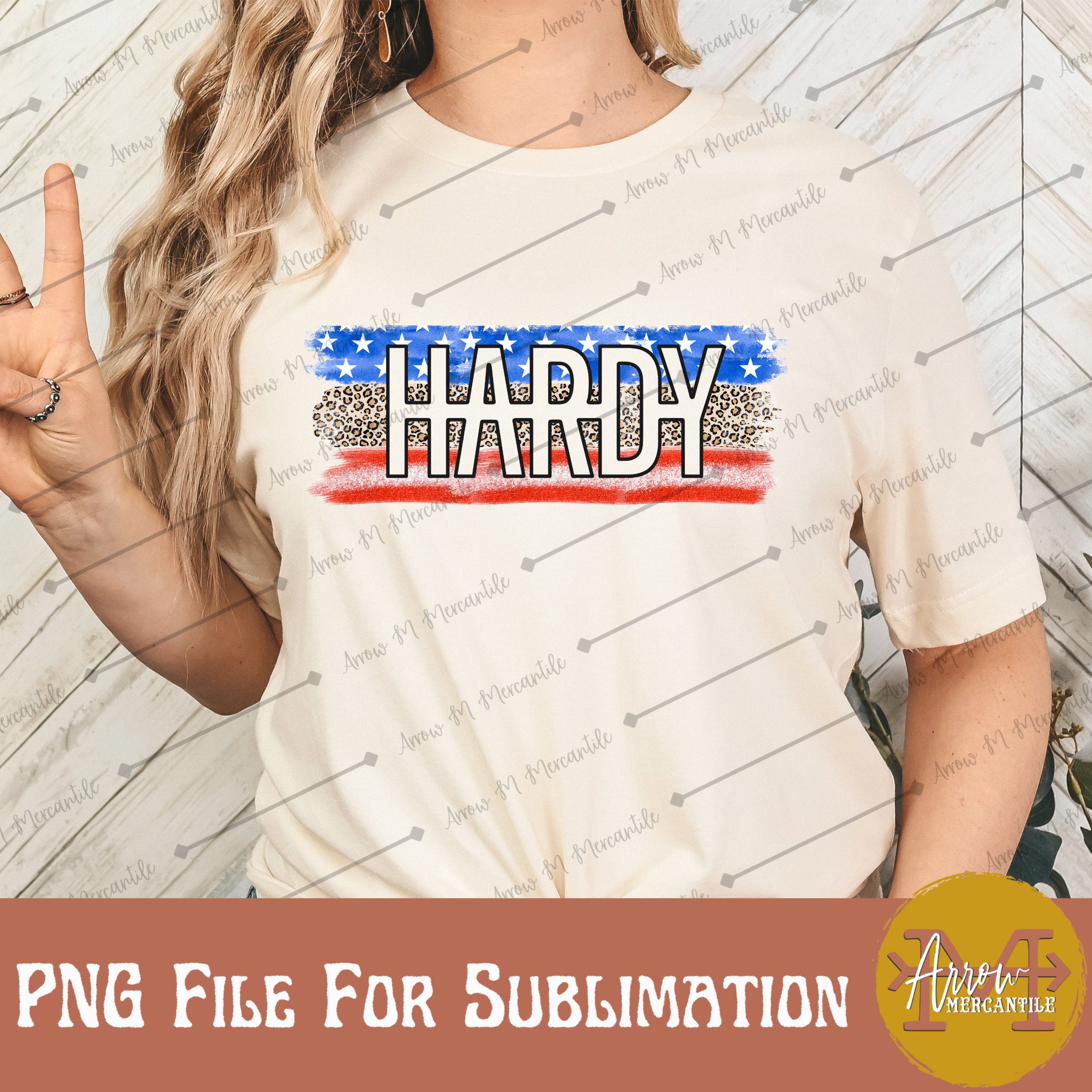 Patriotic Hardy American Flag Leopard Western PNG for Sublimation and ...