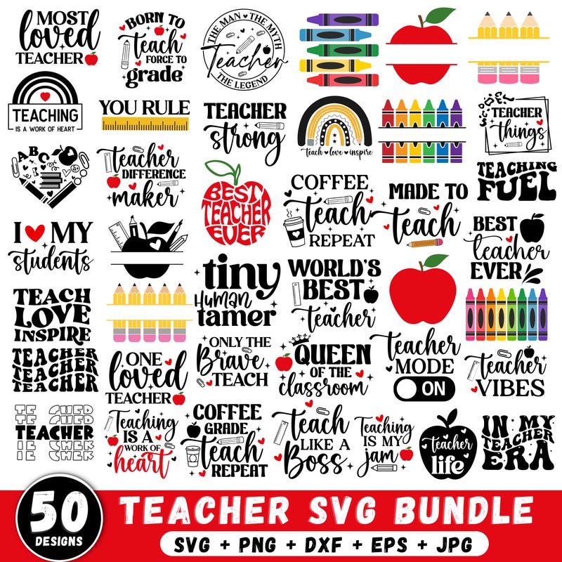 Best Teacher Ever Card - Etsy