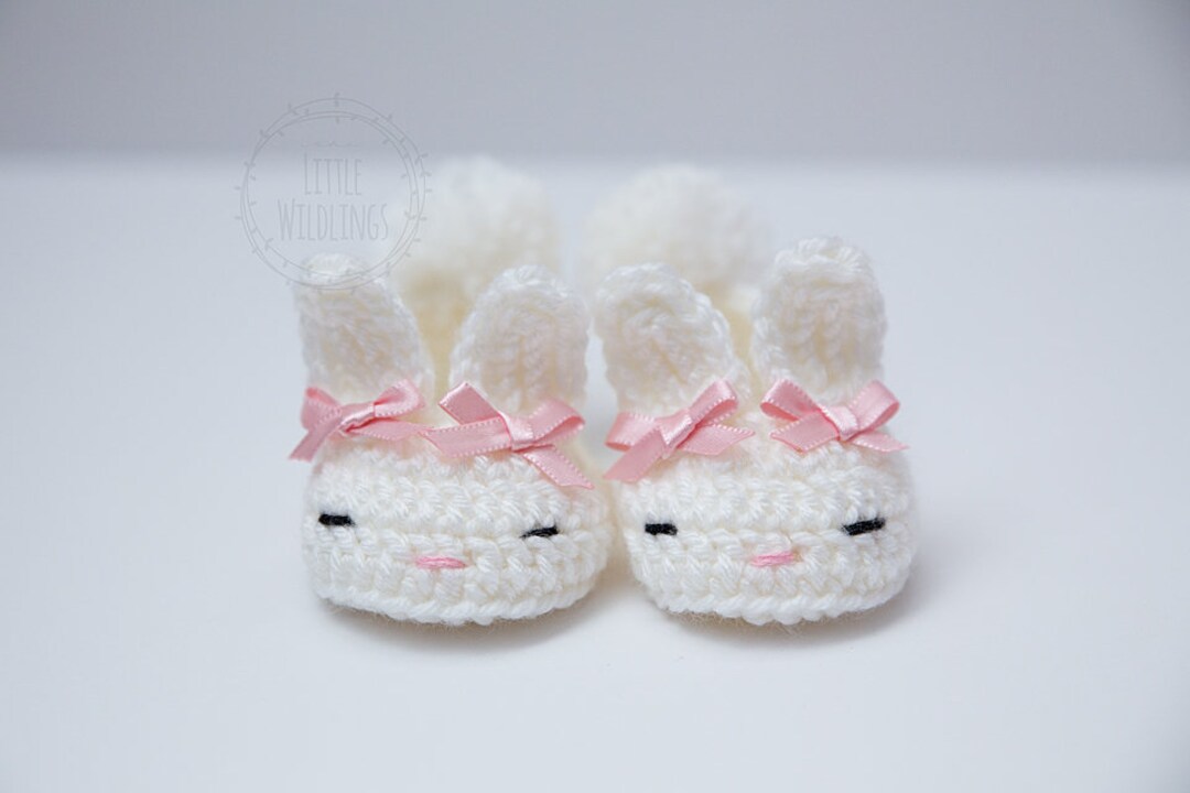Bunny Boo Baby Slippers Newborn to 12 Months Spring Baby - Etsy