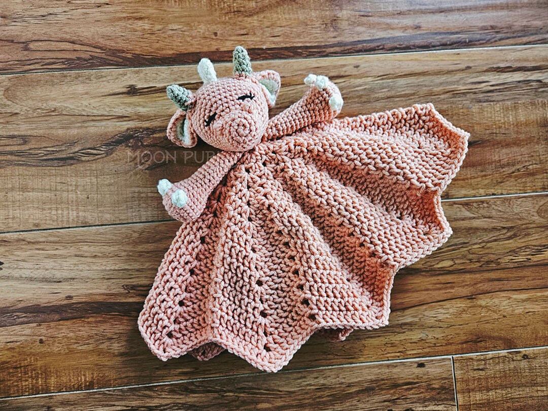 Blossom Dragon Lovey // Dnd // Crochet Baby Gift // Baby Dragon - Etsy