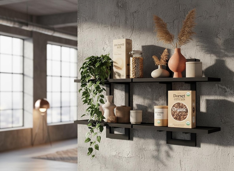 Floating Shelf Geometrical Shapes Book Shelf, Crystal Display ...