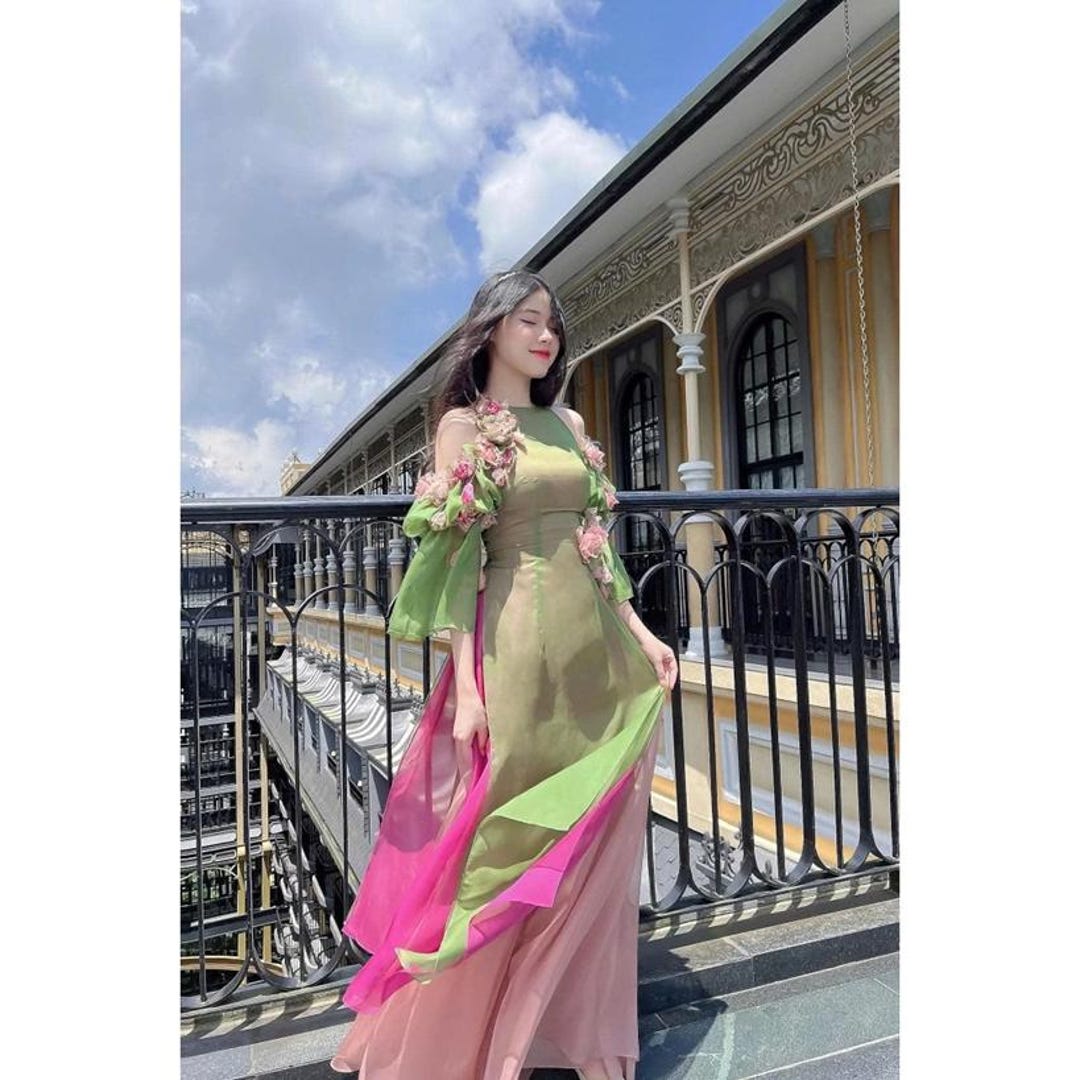 Elegant Ao Dai Set With Versatile Color Options for Every Style - Etsy