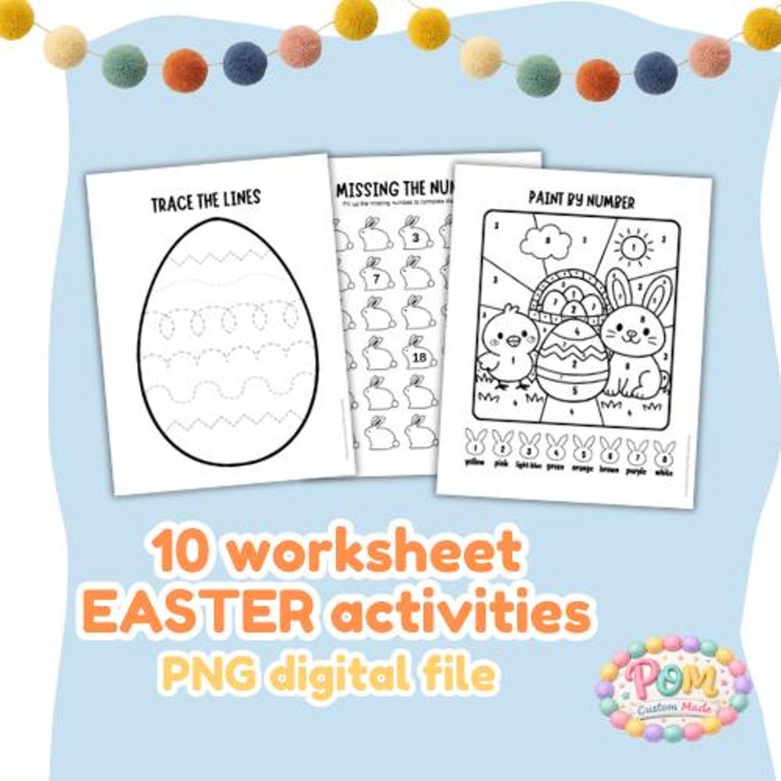 Easter Worksheets - 10 Pages - Etsy