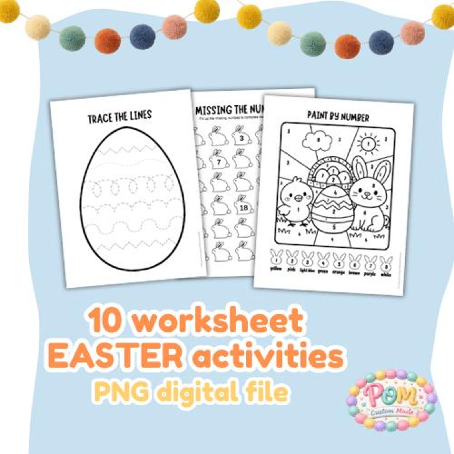Easter Worksheets - 10 Pages - Etsy