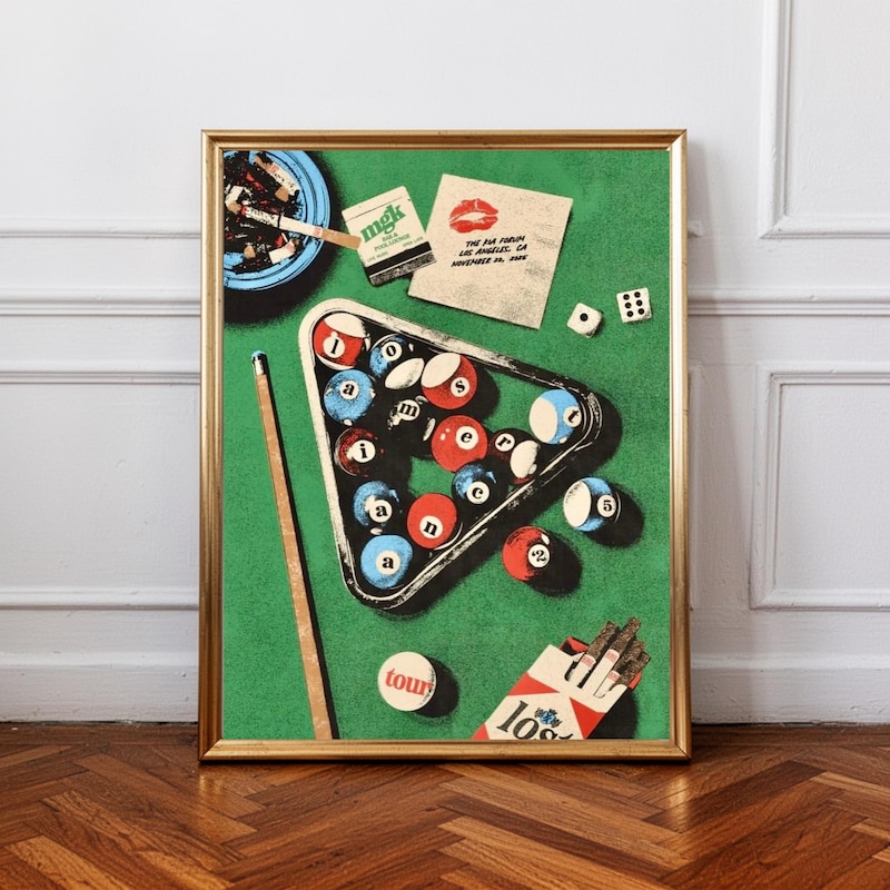 Aesthetic Pool Table - Etsy