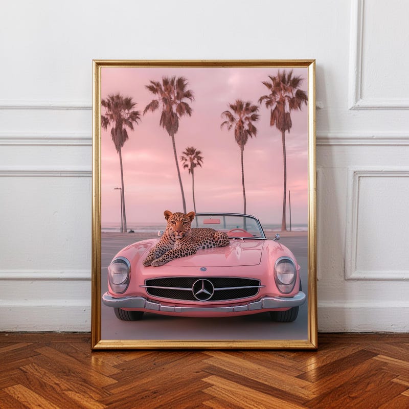 Leopard Wall Art - Etsy UK