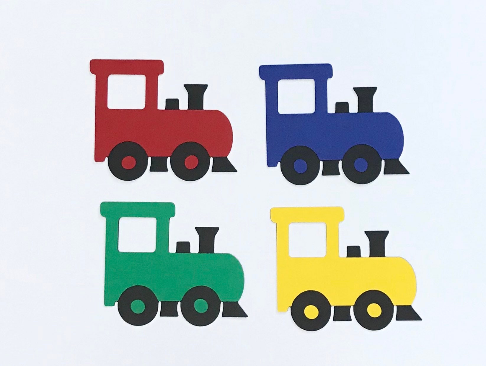 12 Train Die Cuts, Train Cutouts, Train Cut Out, 3 or 4 - Etsy