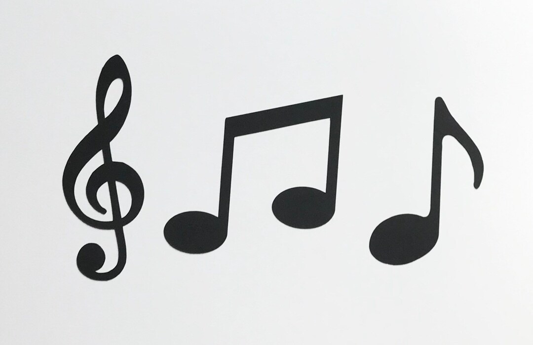 30 Music Note Die Cuts, Music Note Cut Outs - Etsy