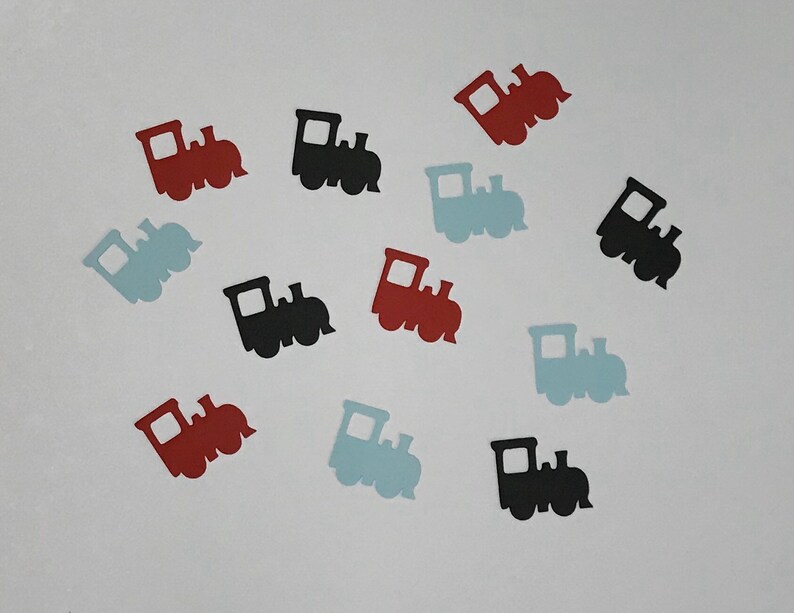 100 Train Confetti Pieces Train Party Table Confetti Table - Etsy