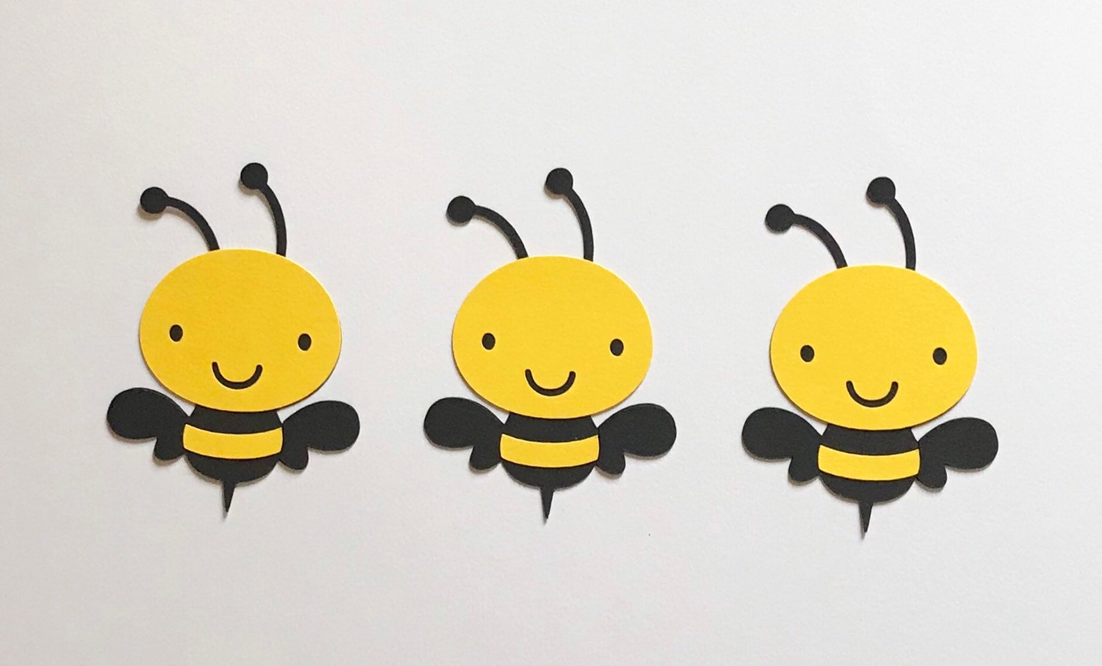 12 Bee Die Cuts Bumble Bee Die Cuts Bee Cutout Bees Cut - Etsy