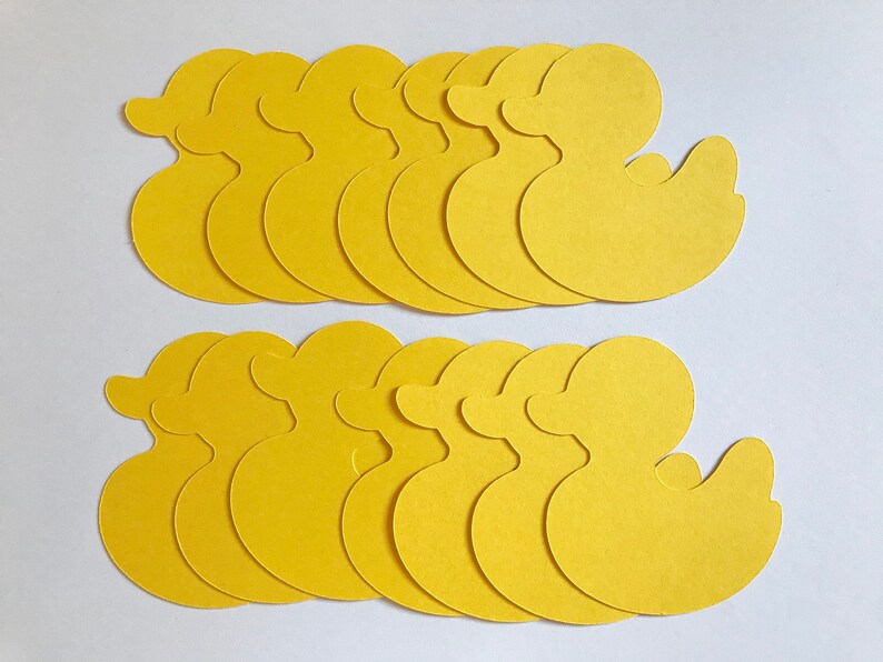 30 Duck Die Cuts Duck Cutout Duck Cut Outs Baby Gift Tags | Etsy