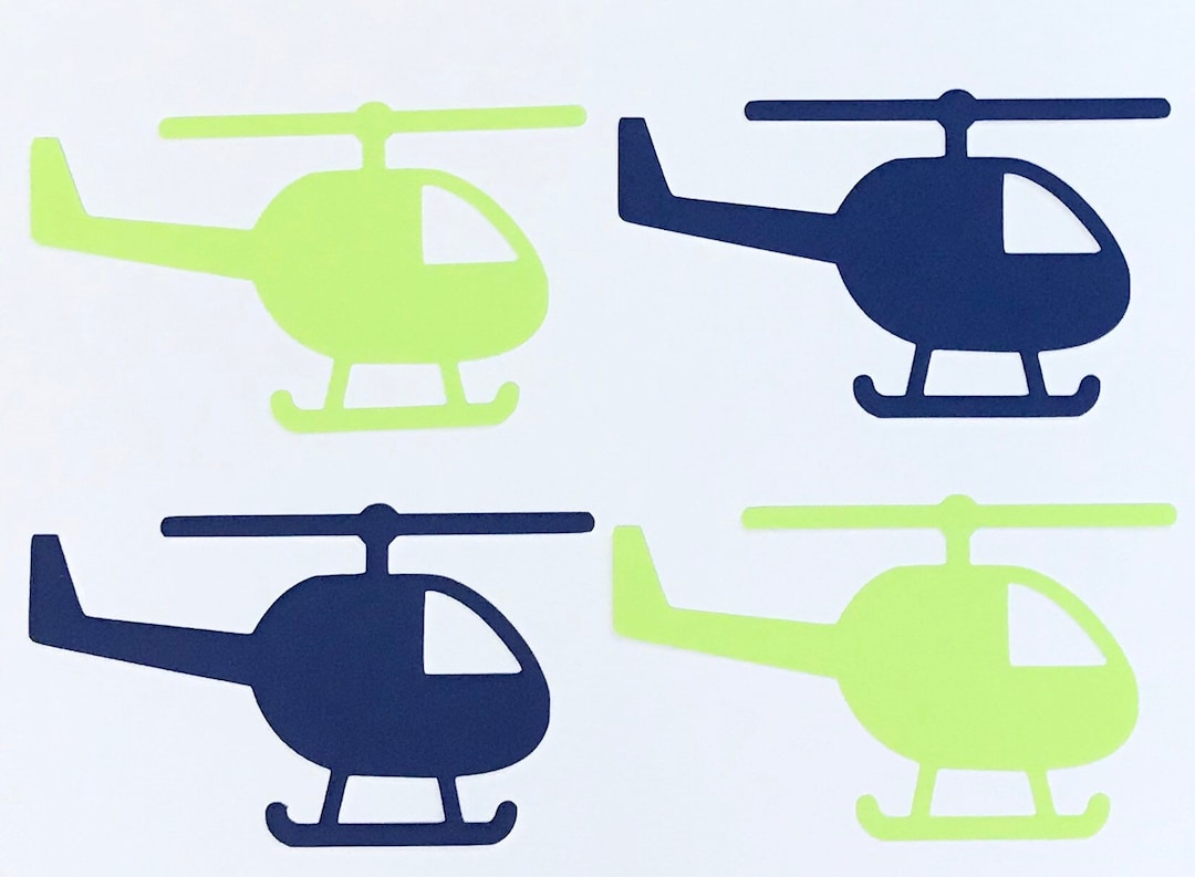 30 Helicopter Die Cuts, Helicopter Cutouts, Helicopter Cutout, 3 X 5 - Etsy