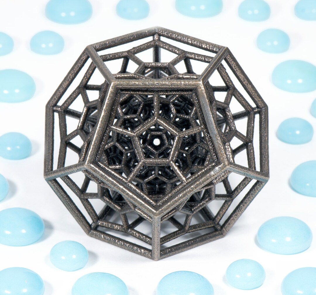 The 120-cell Sculpture -- Math Geometry Art in 3D Printed Steel, Bronze ...