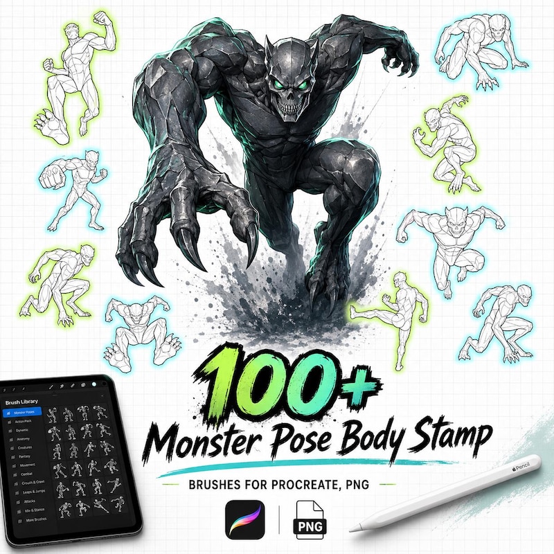 Monster Anatomy Drawing - Etsy