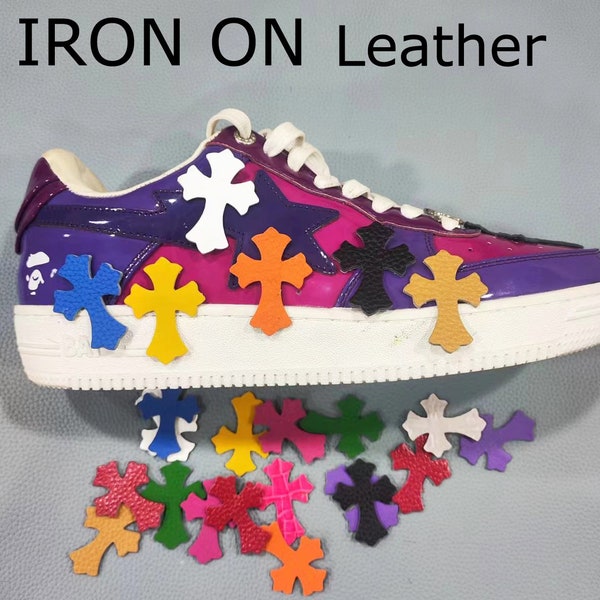 Leather Cross Patch - Etsy