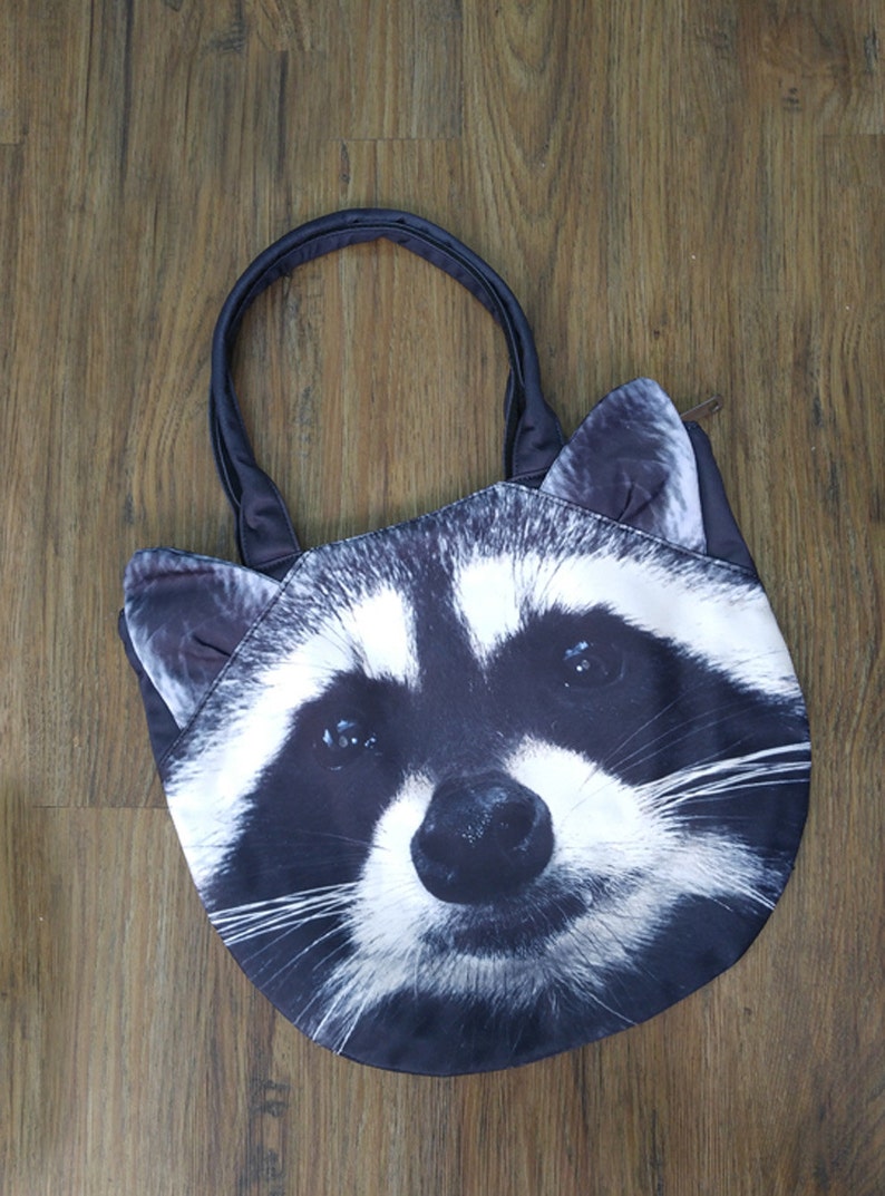 Raccoon tote bag shoulder bag pet purse pet bag animal | Etsy