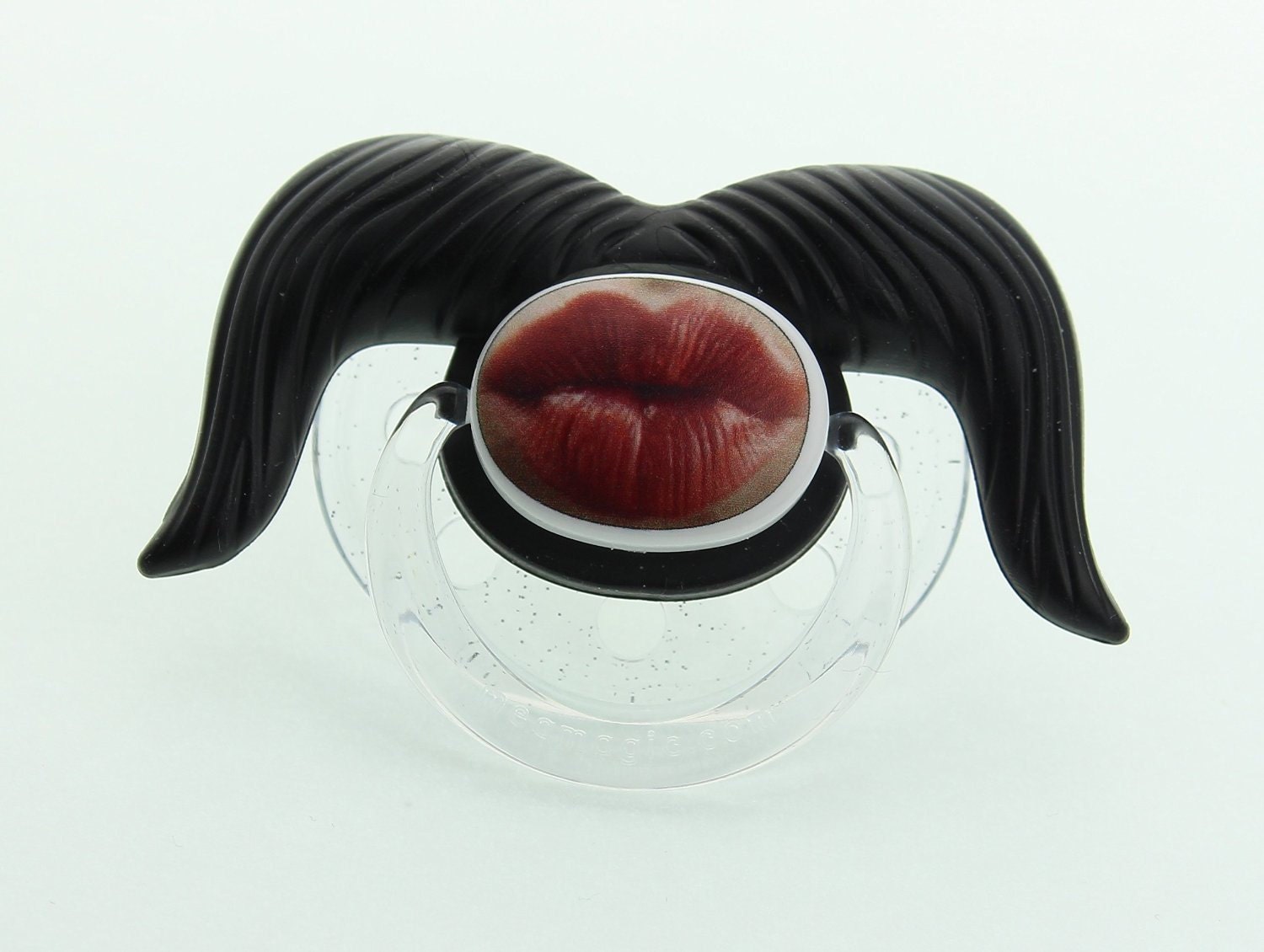 Mustache Kiss Pacifier Cowboy Mustache Pacifier Black Mustache | Etsy