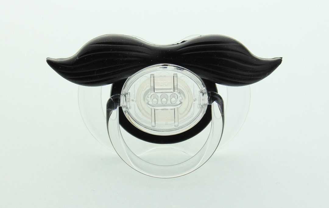 Mustache Pacifier Gentleman Mustache Pacifier Black Mustache - Etsy