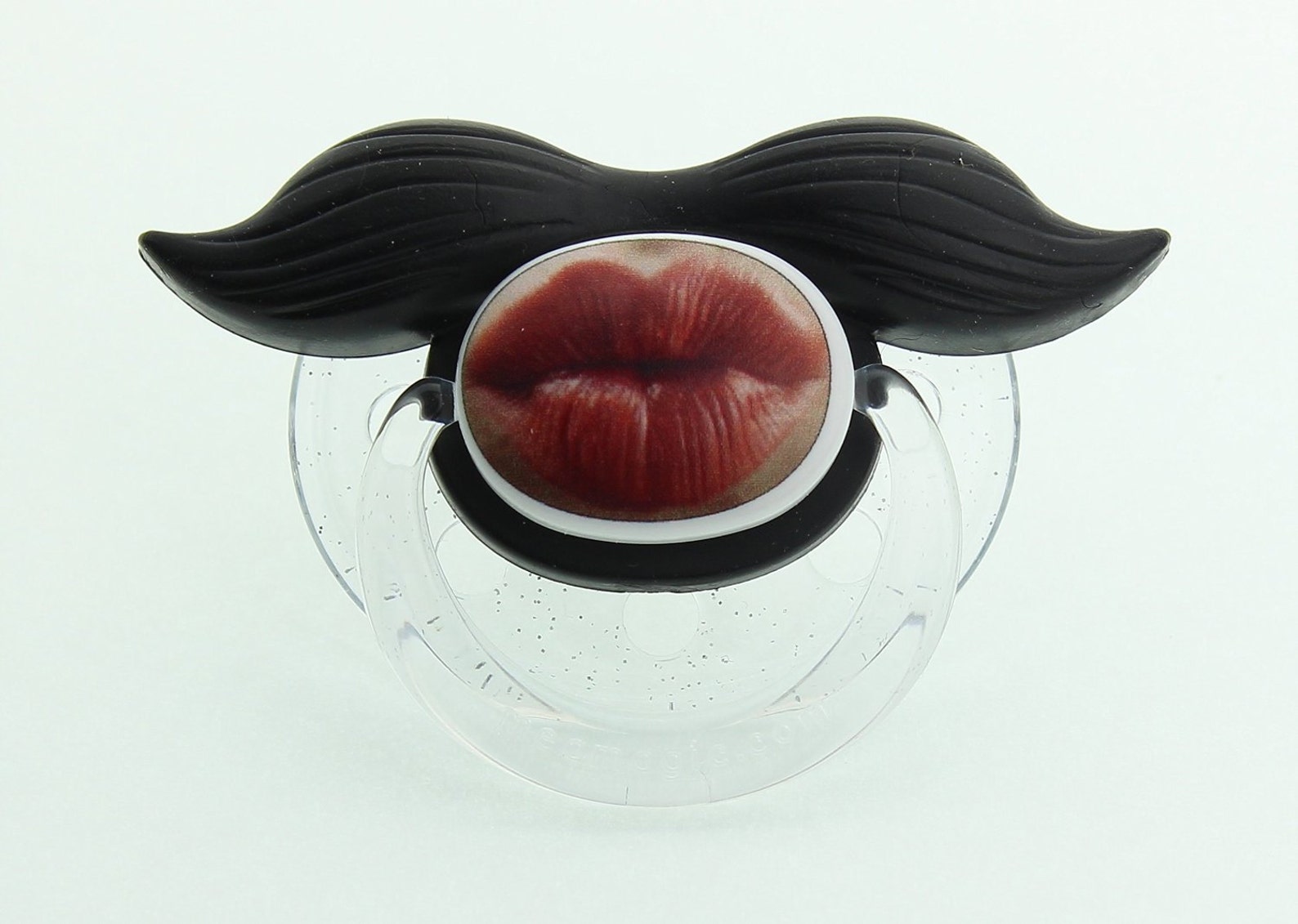 Mustache Kiss Pacifier Gentleman Mustache Pacifier Black - Etsy