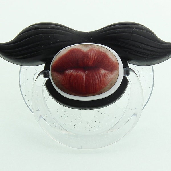 Mustache Pacifier - Etsy