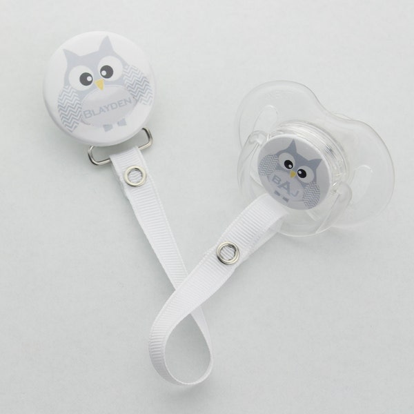 Owl Pacifier Clip - Etsy