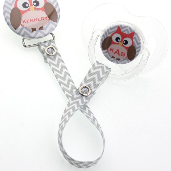 Owl Pacifier Clip - Etsy