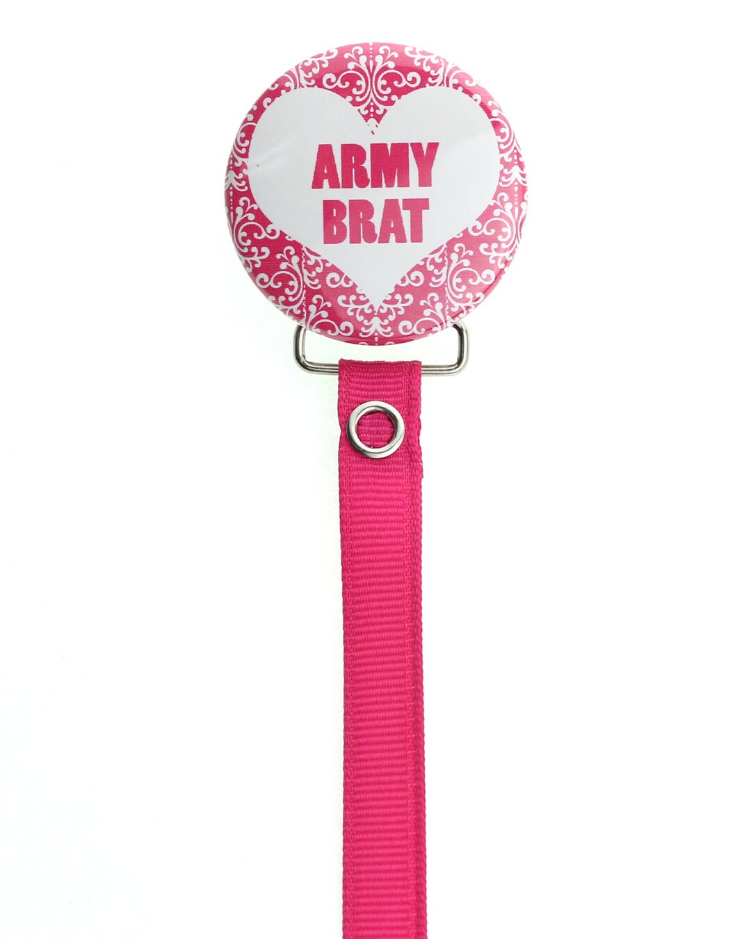 Army Brat Pacifier Clip With Matching Ribbon RAR MSRP 18.00 - Etsy