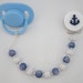 Anchor Pacifier Clip With Stunning Pastel Beads (CPN) - Etsy