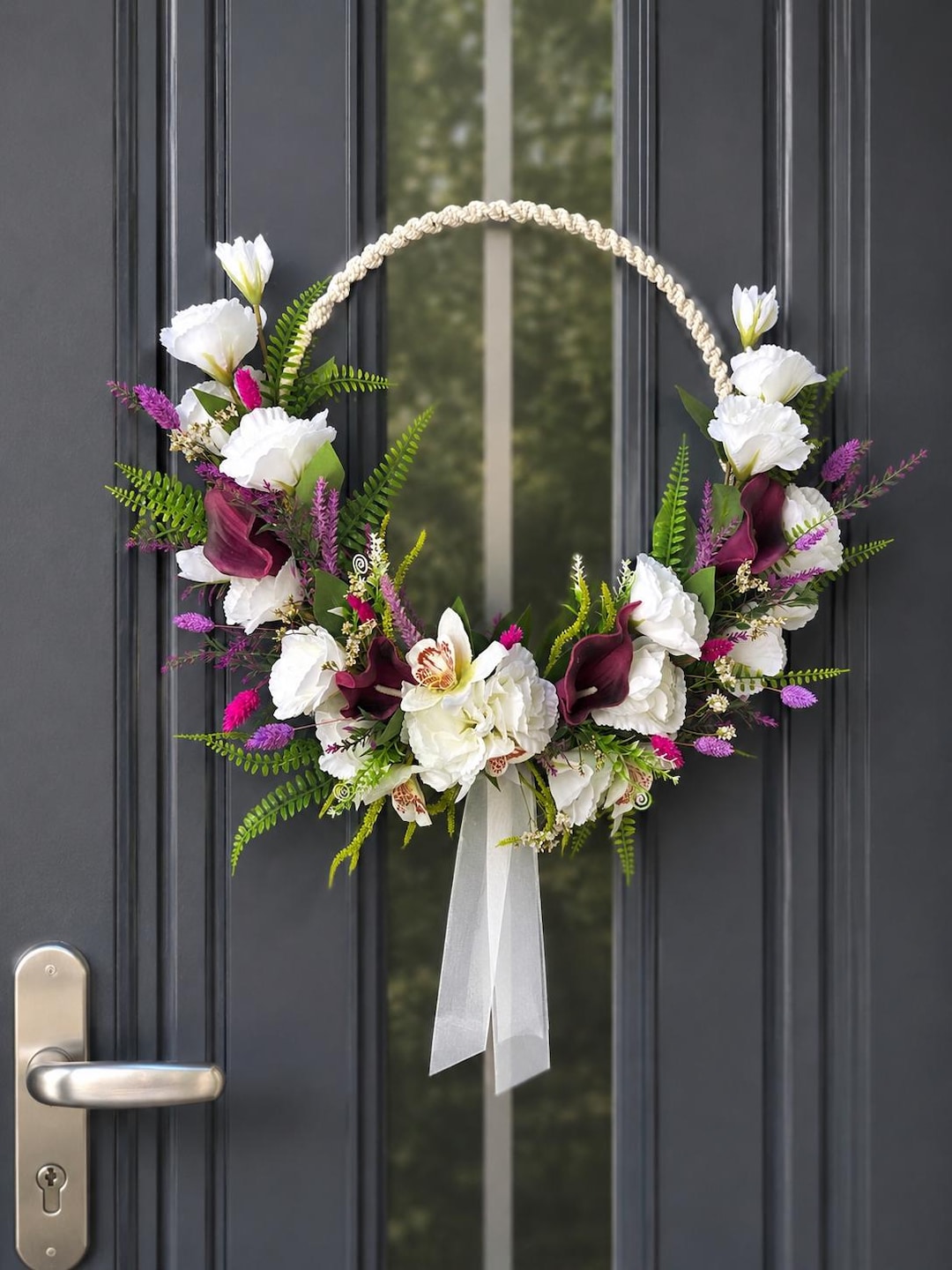 Handmade Door Wreath “floral Poetry” - Etsy