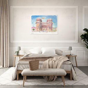 Valencia Gate Torres De Serranos Scene in Spain - Limited Edition Fine ...