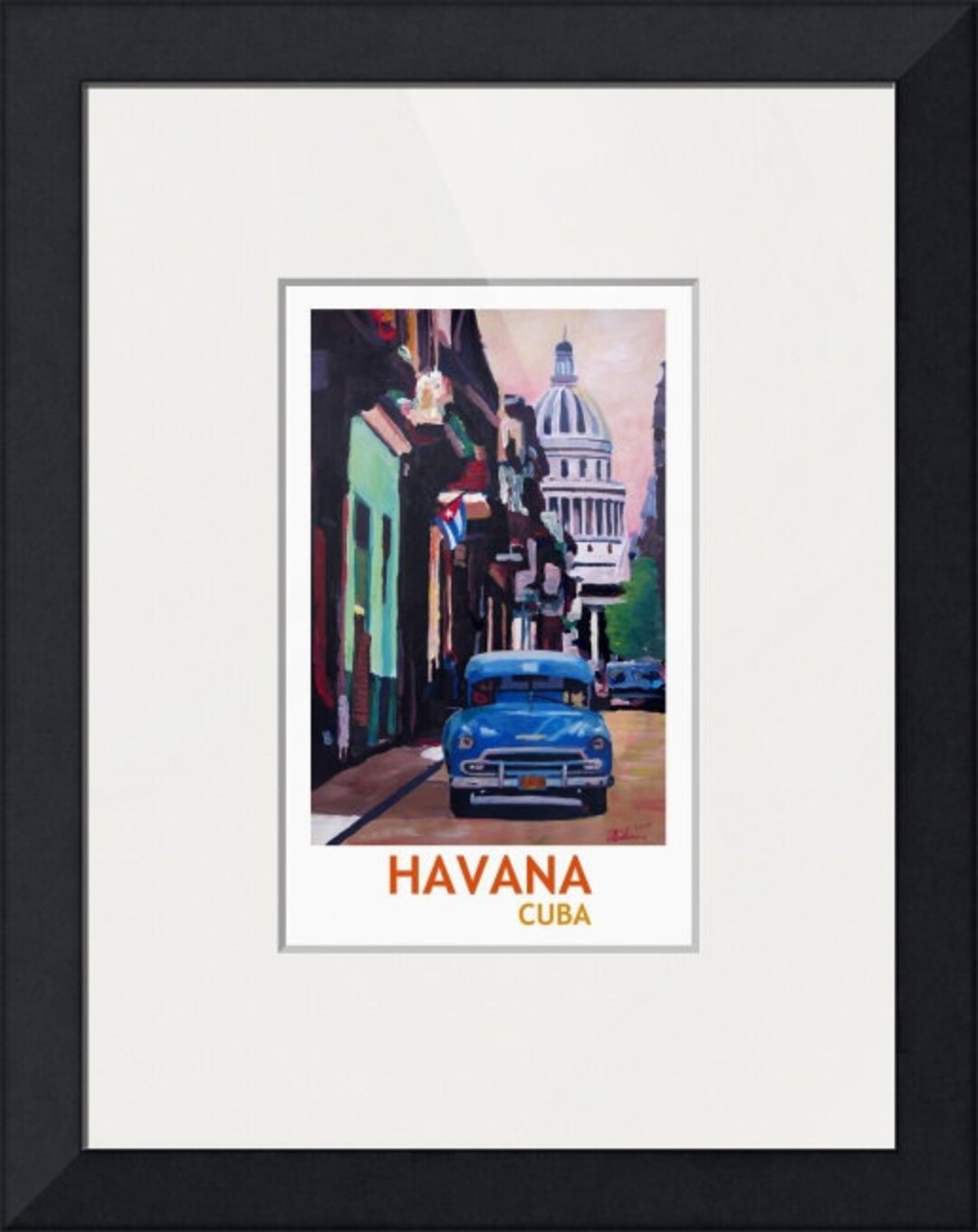 Cuban Oldtimer Street Scene in Havana Cuba With Buena Vista Feeling ...