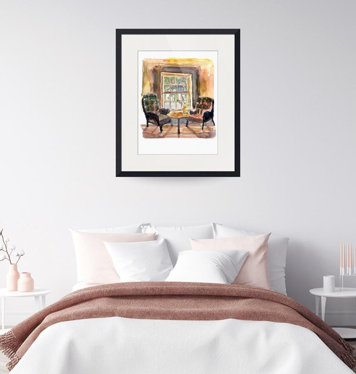 Pub Window With Whisky and Cornwall Street Scene Original | Etsy