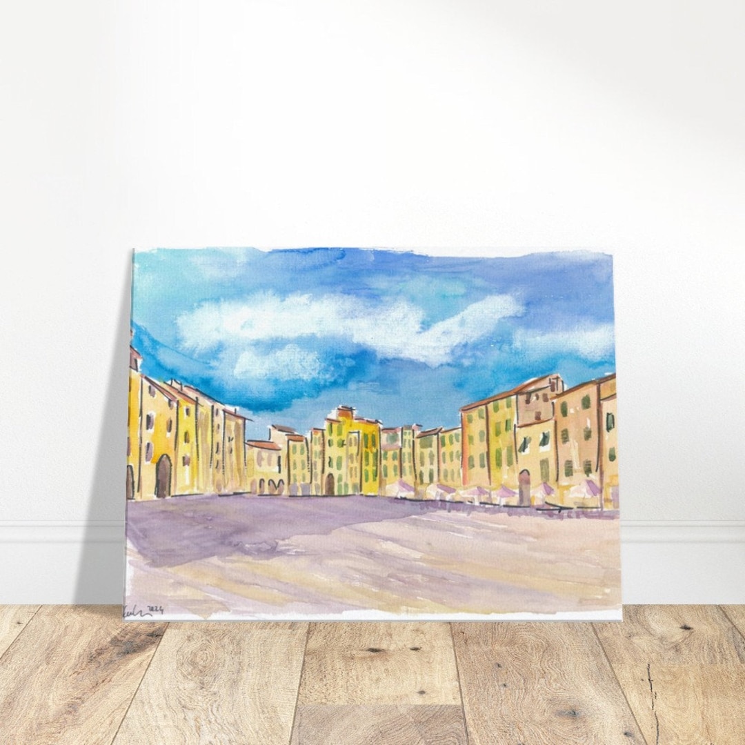 Lucca Tuscany Amazing Piazza Dell'anfiteatro Scene - Limited Edition ...