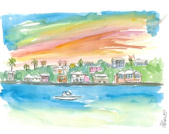 Greetings From Bermuda Mural Sign Painting Street Art Print - Etsy