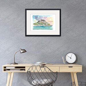 Scenic View of Mont Orgueil and Gorey Harbour Jersey Channel Islands Bailiwick - Limited Edition ...